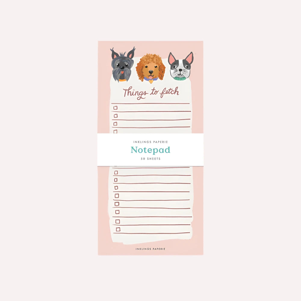 Things to Fetch Magnet Notepad – Coco and Duckie