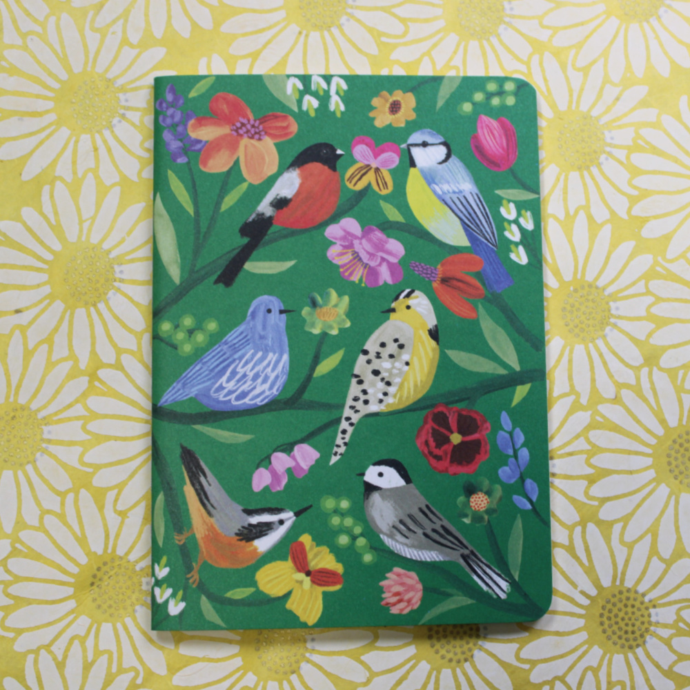 Green Birdhaven A6 Notebook – Coco and Duckie