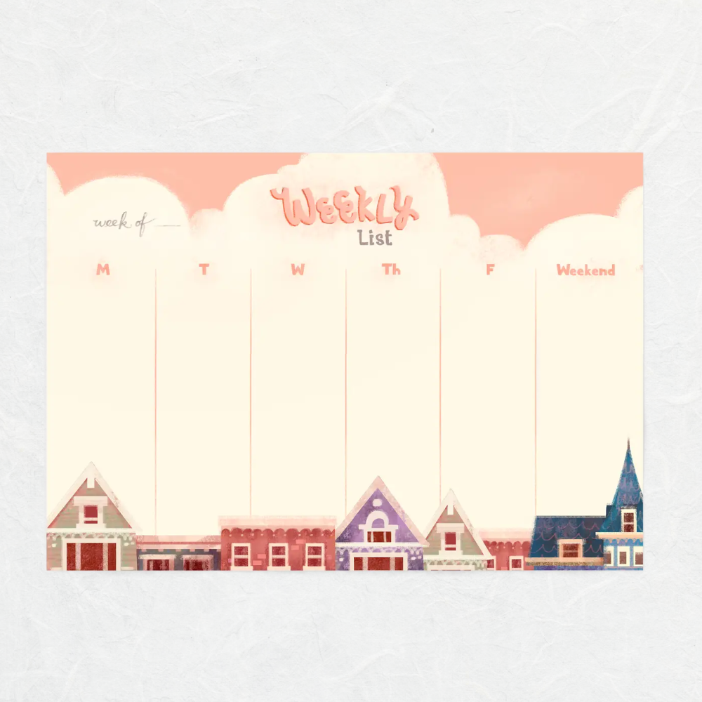 Victorian Houses Weekly Planner – Coco and Duckie