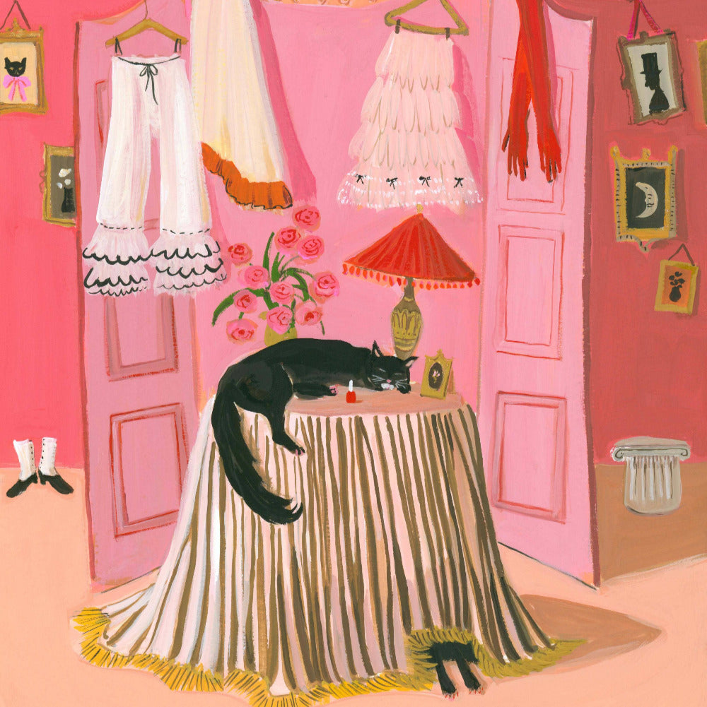 Catnip Art Print by Janet Hill – Coco and Duckie