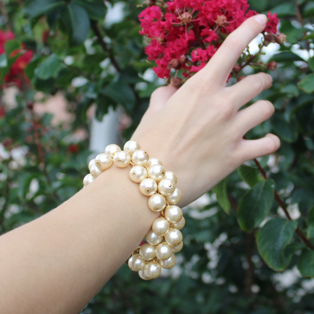 Iconic Pearl Cluster Bracelet – Coco and Duckie