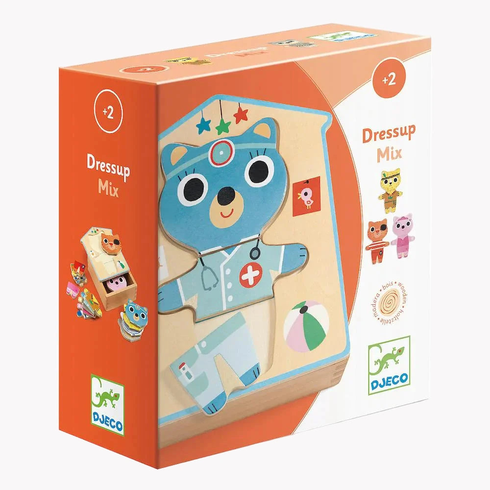 Wooden Puzzle Dress Up Mix Set – Coco and Duckie