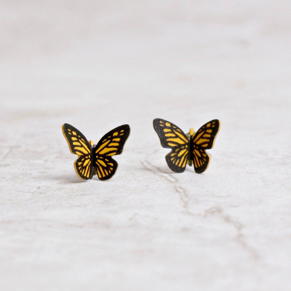Monarch Butterfly Post Earrings – Coco and Duckie